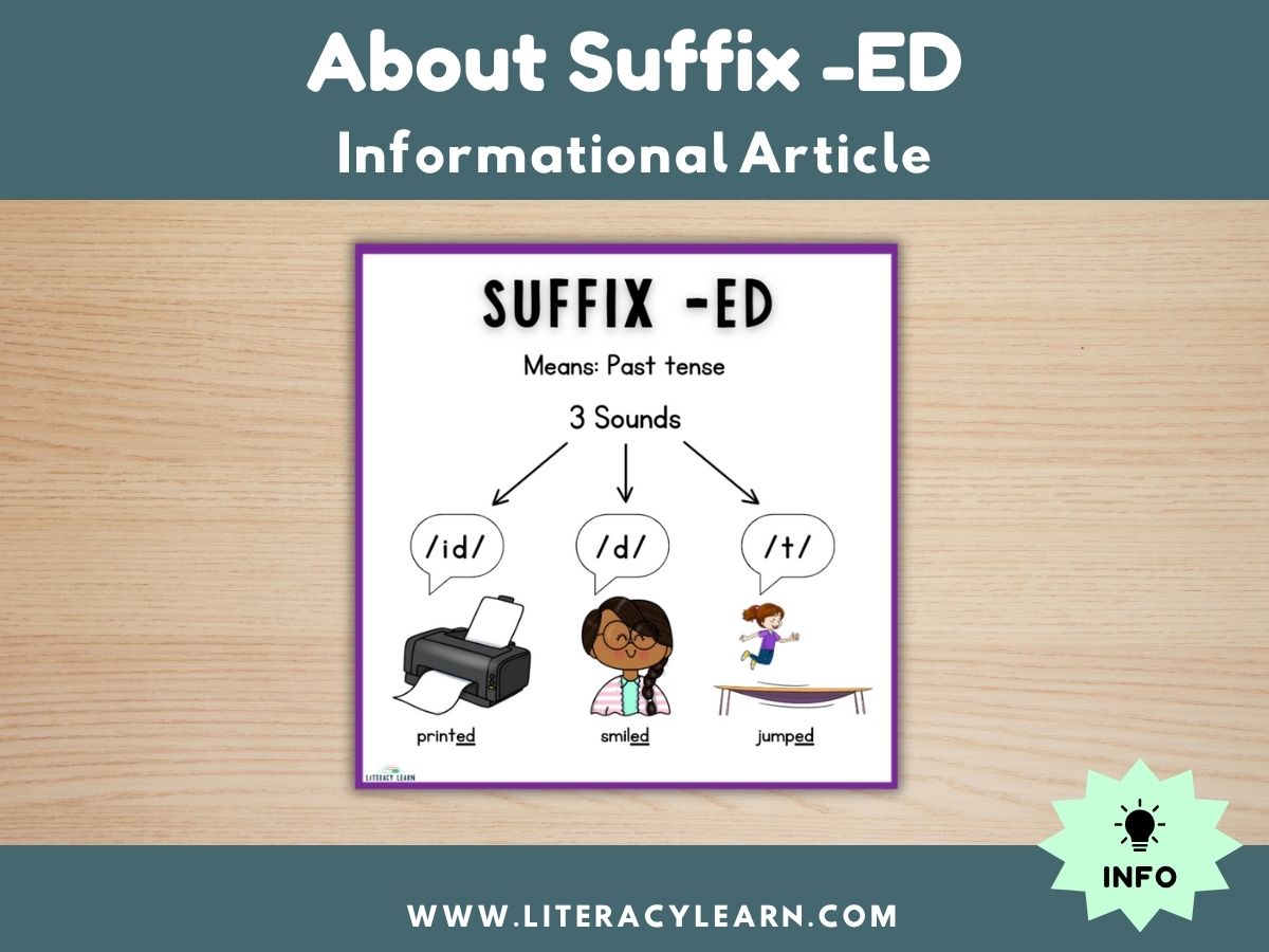 About Suffix -ED - Literacy Learn Unlimited
