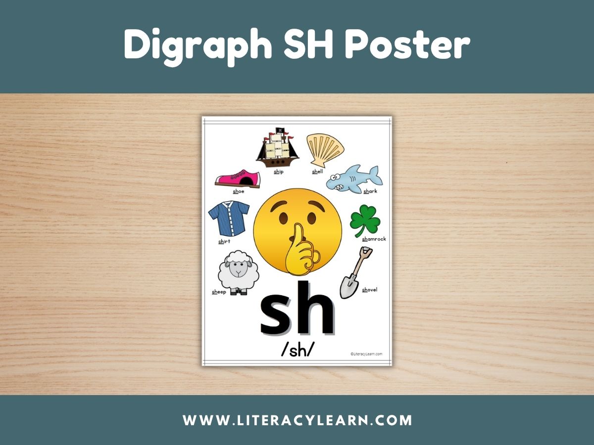 Digraph SH Emoji Poster - Literacy Learn Unlimited