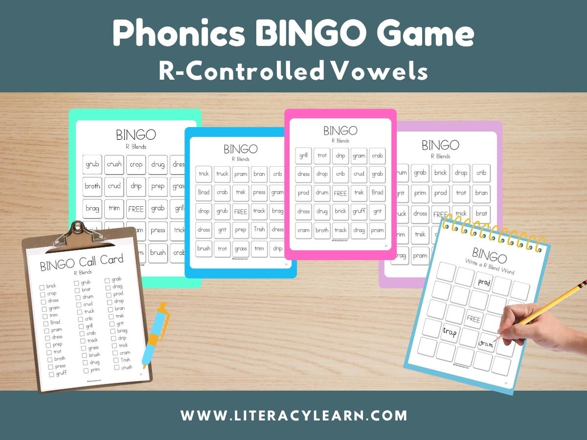 Phonics Bingo Game: R-Controlled Vowels - Literacy Learn Unlimited