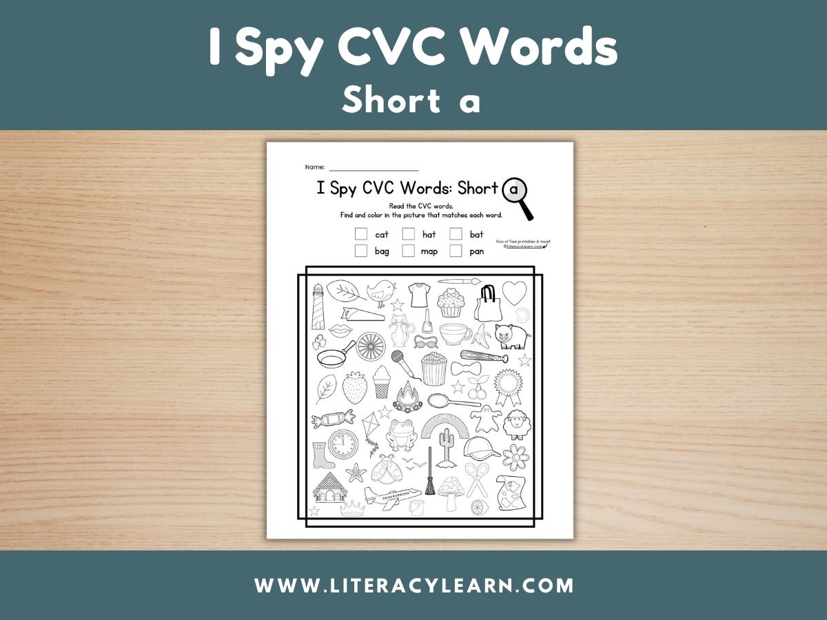 I Spy CVC Words: Short A - Literacy Learn Unlimited