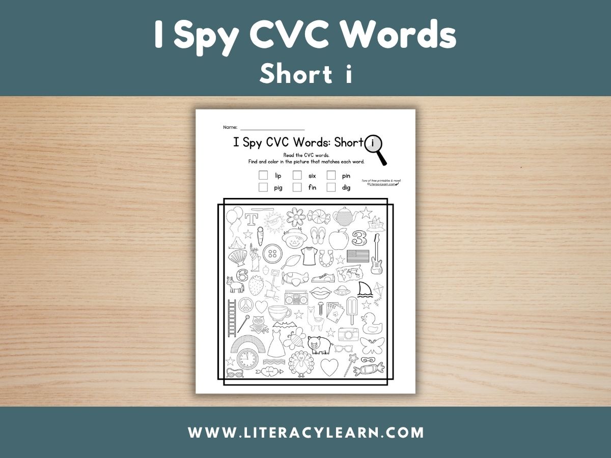 I Spy CVC Words: Short I - Literacy Learn Unlimited