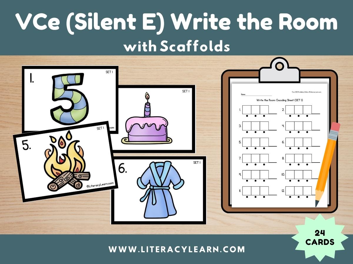 Write the Room: VCe (Silent E) - Literacy Learn Unlimited