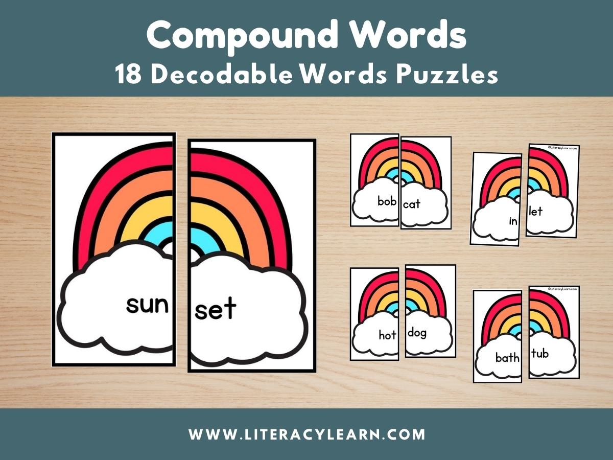 Compound Word Rainbow Puzzles - Literacy Learn Unlimited