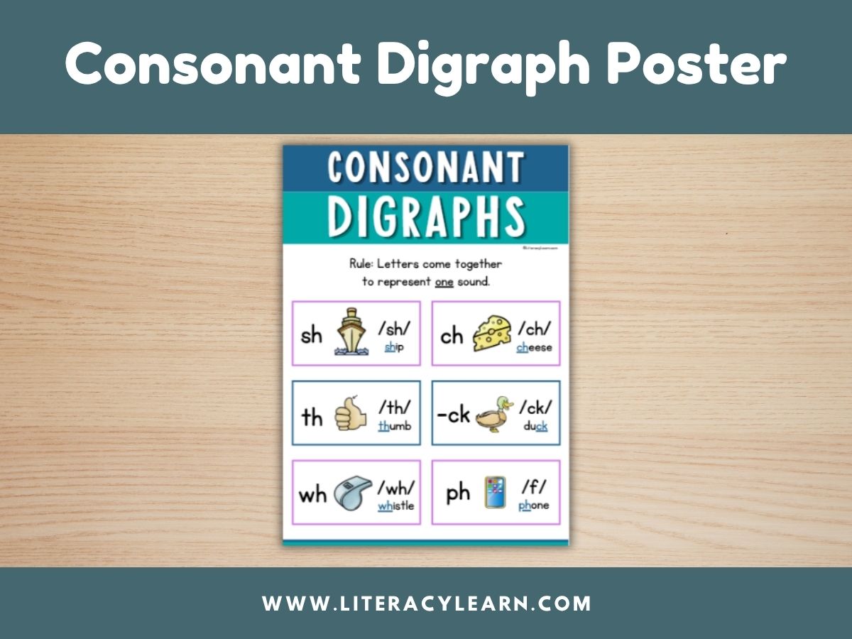 Phonics Posters: Consonant Digraphs - Literacy Learn Unlimited