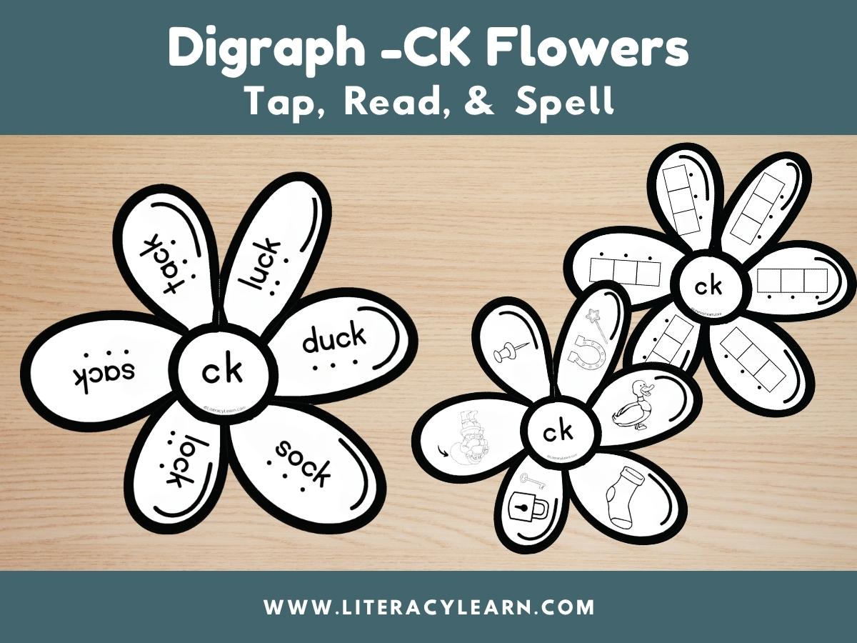 Tap, Read, and Spell Flowers: Digraph -CK - Literacy Learn Unlimited
