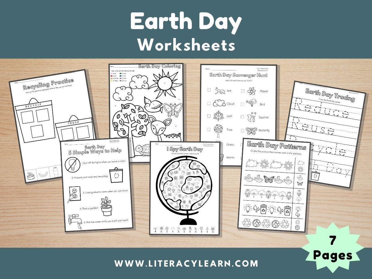 Earth Day Worksheets - Literacy Learn Unlimited