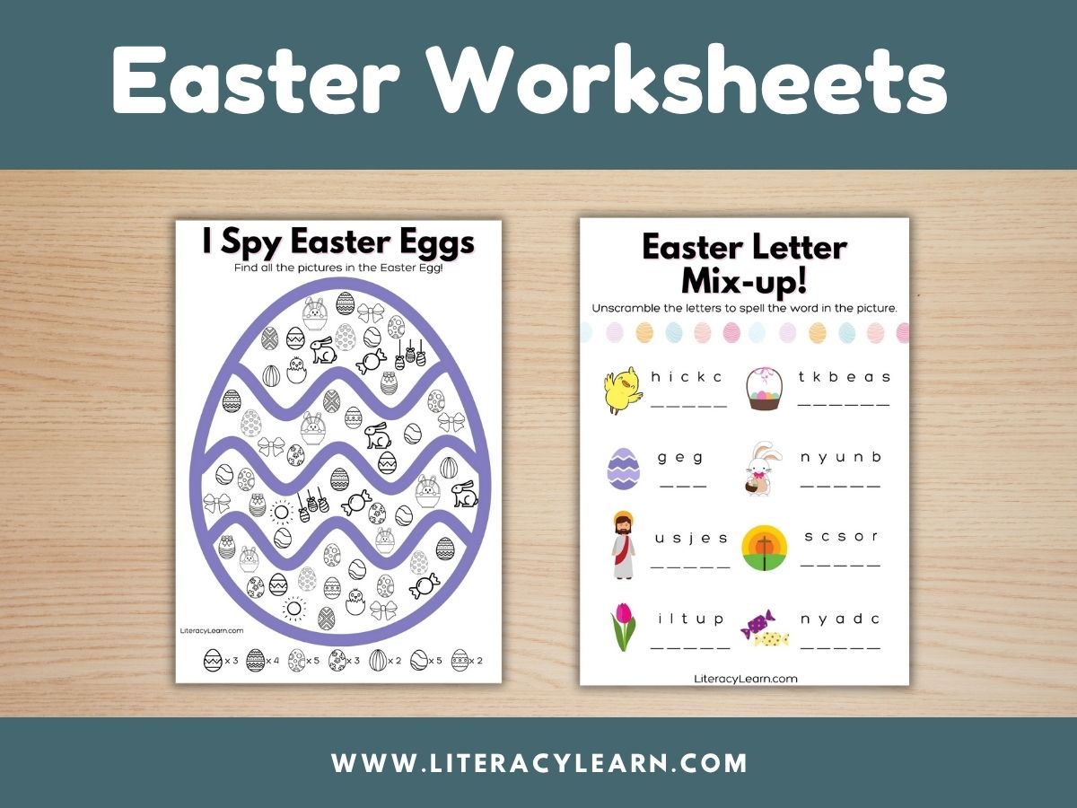 Easter Kids Activity Worksheets - Literacy Learn Unlimited