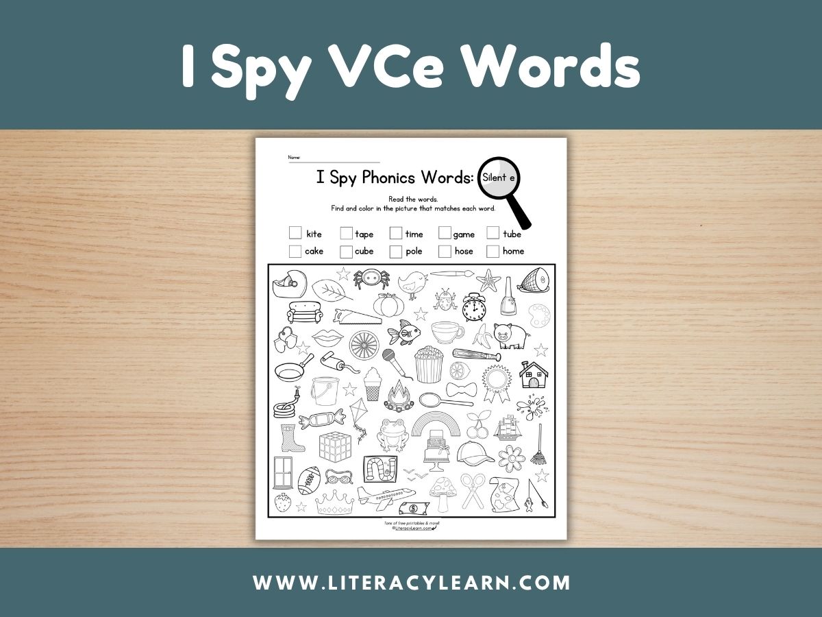I Spy VCe Words (Silent E) - Literacy Learn Unlimited