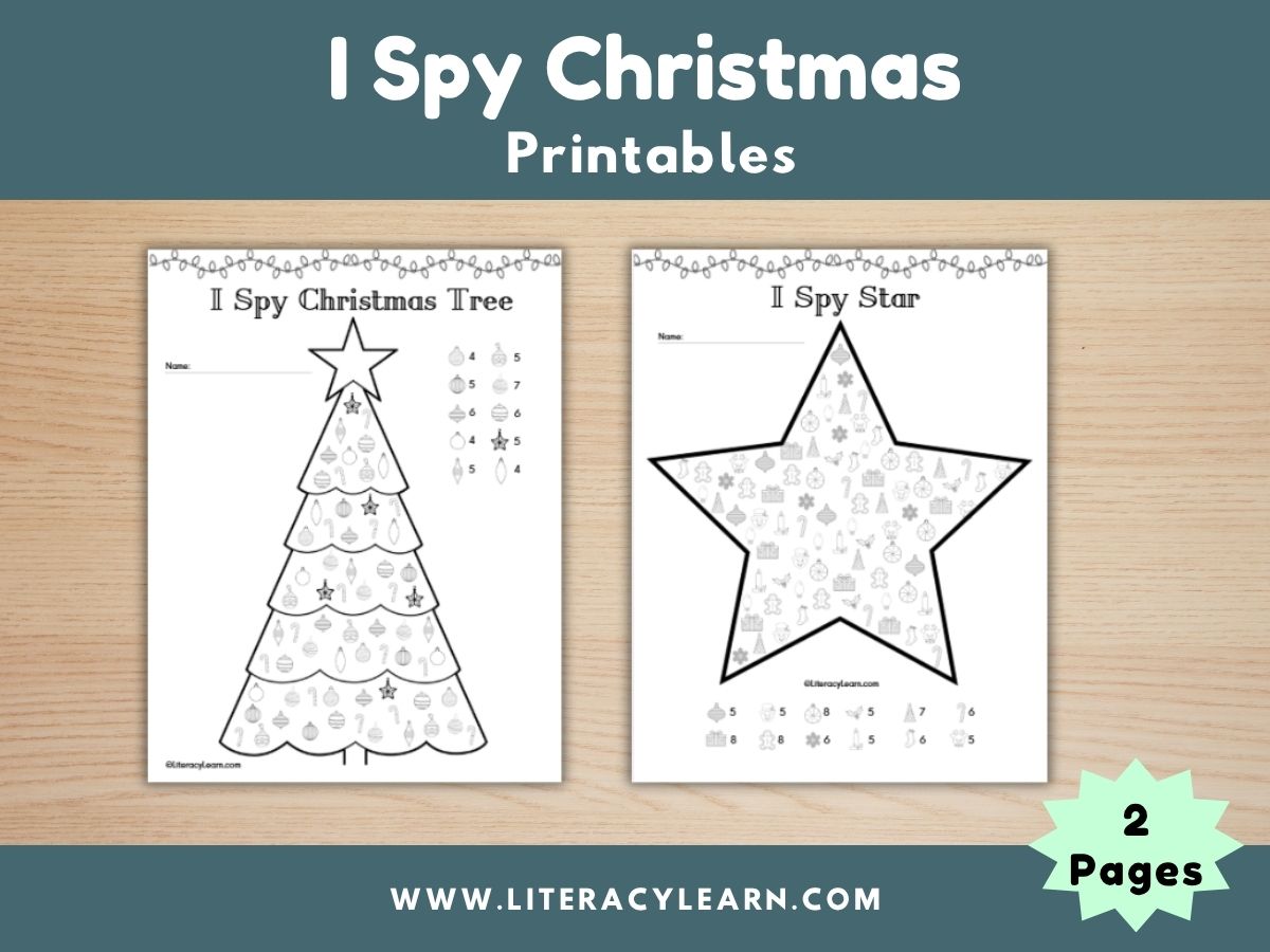 I Spy Christmas Printables - Literacy Learn Unlimited