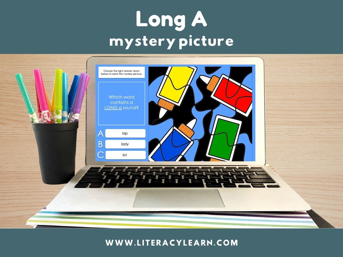 Long A Words Mystery Picture - Literacy Learn Unlimited