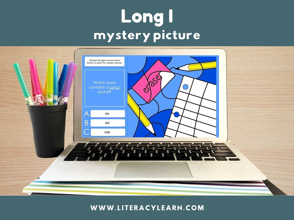 Long I Words Mystery Picture - Literacy Learn Unlimited