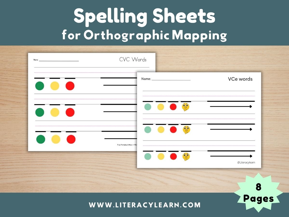 Spelling Sheets for Orthographic Mapping - Literacy Learn Unlimited