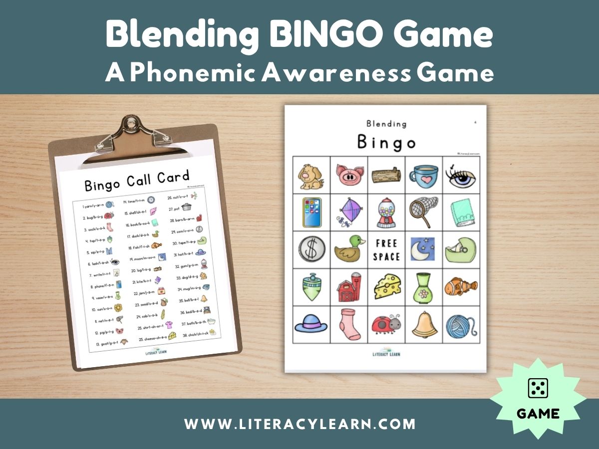 Blending Bingo: A Phonemic Awareness Game - Literacy Learn Unlimited