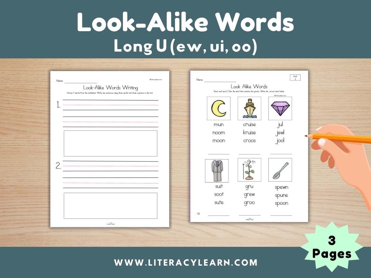 Look Alike Words: Long U - Literacy Learn Unlimited