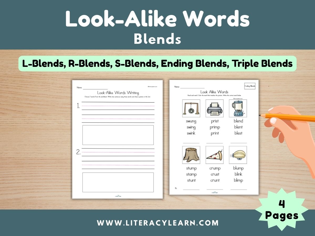 Look Alike Words: Blends - Literacy Learn Unlimited