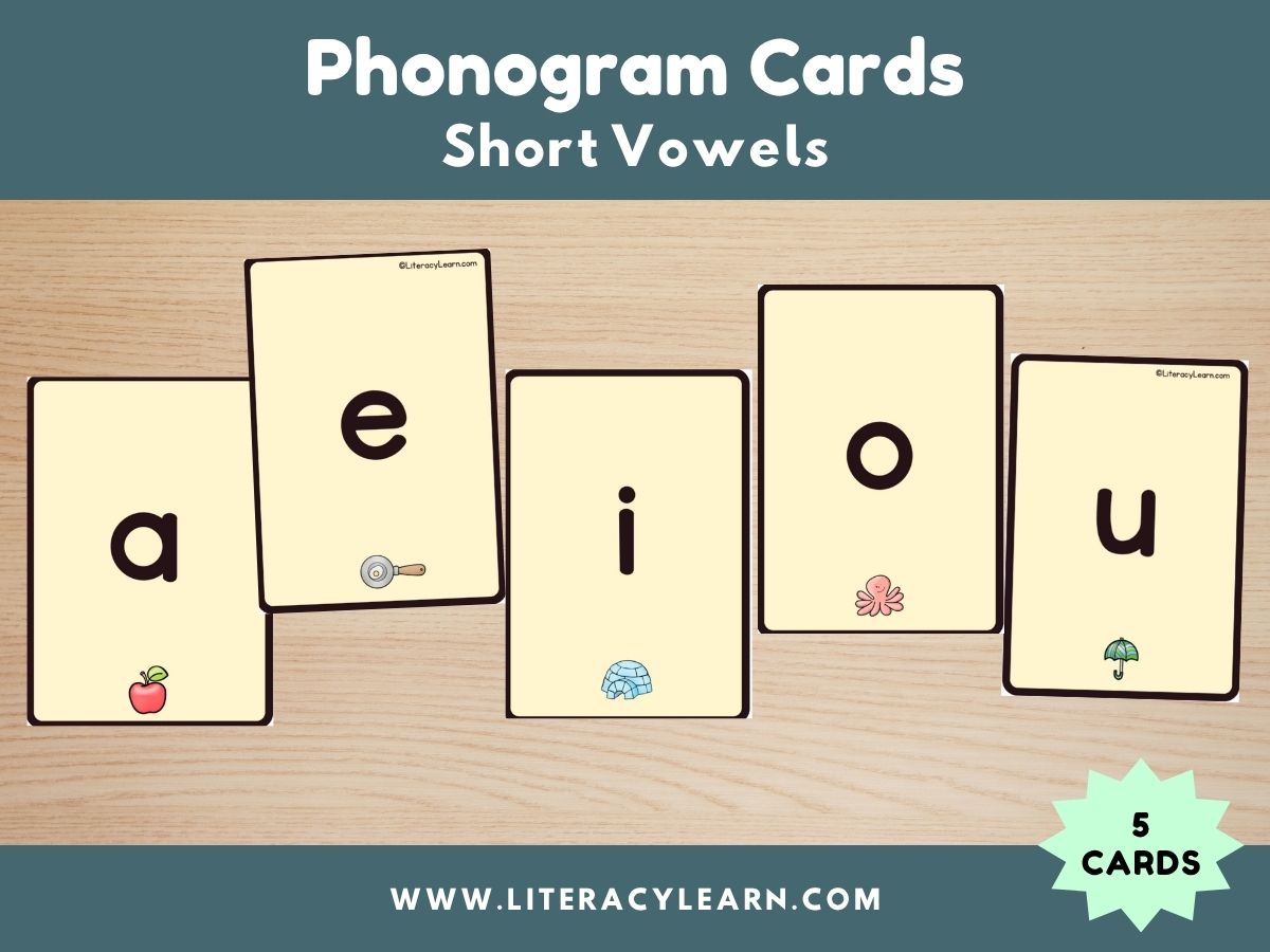 Phonogram Cards: Short Vowel Sounds - Literacy Learn Unlimited