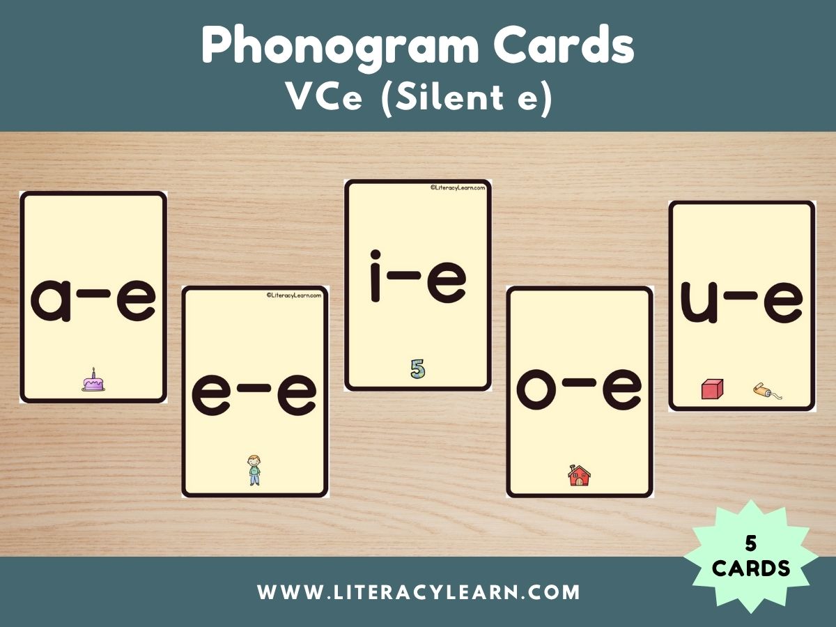 Phonogram Cards: VCe (Silent e) - Literacy Learn Unlimited