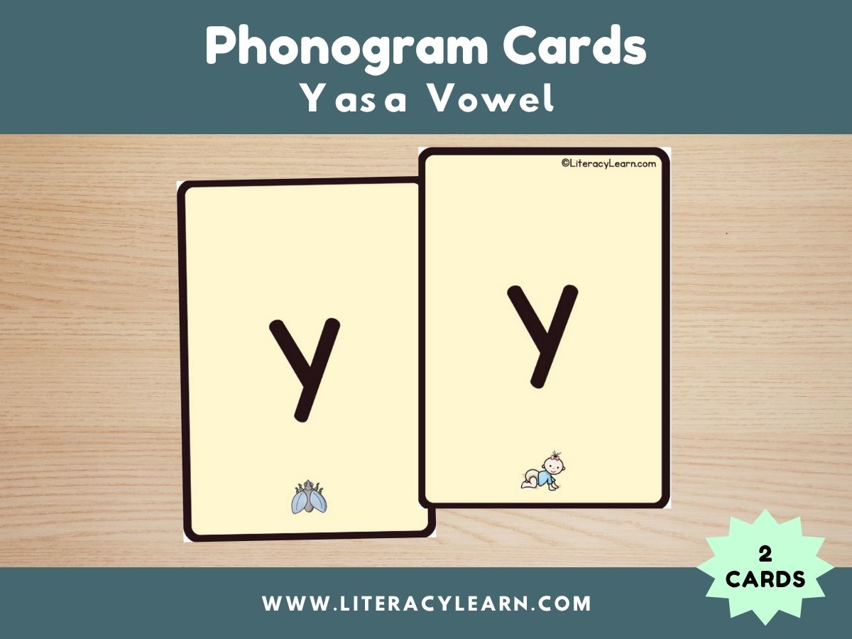 Phonogram Cards: Y as Vowel - Literacy Learn Unlimited