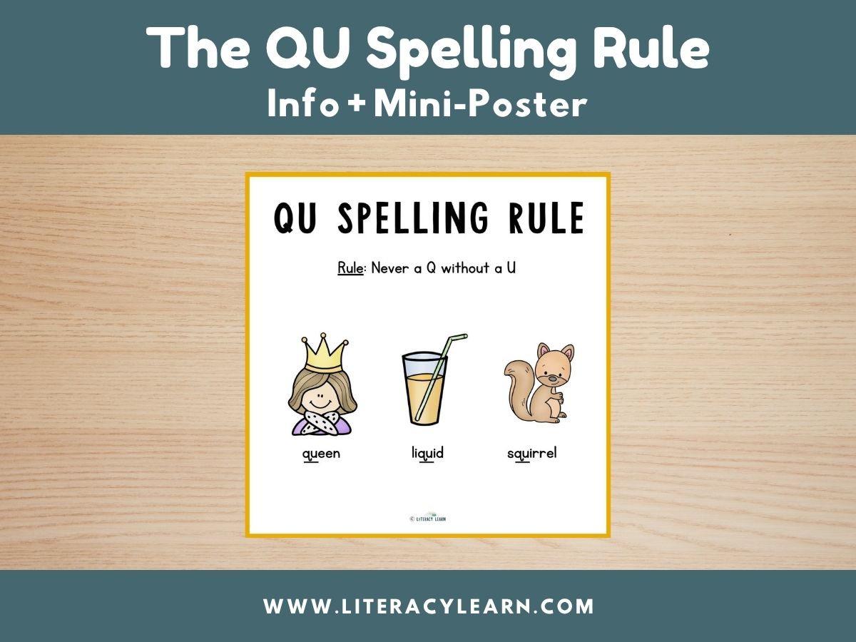 The QU Spelling Rule + Mini-Poster - Literacy Learn Unlimited