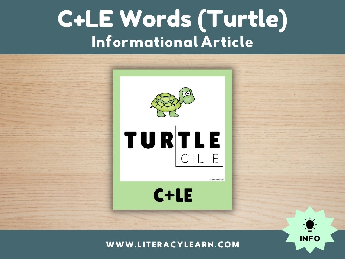 About C+le Words (Turtle Words) - Literacy Learn Unlimited