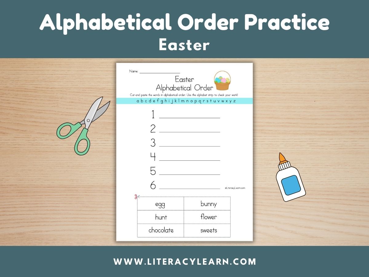 Easter Alphabetical Order Worksheet - Literacy Learn Unlimited