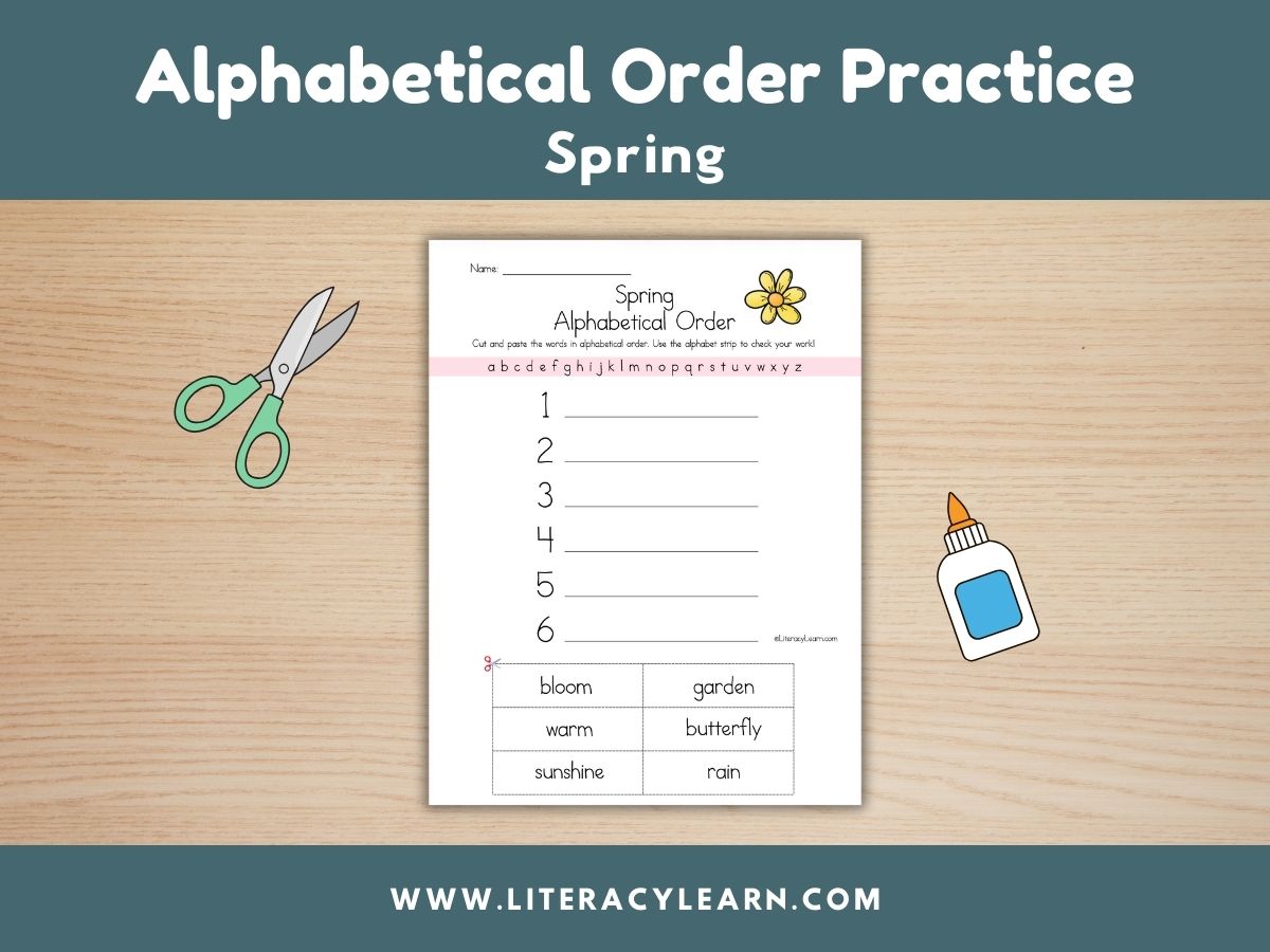 Spring Alphabetical Order Worksheet - Literacy Learn Unlimited