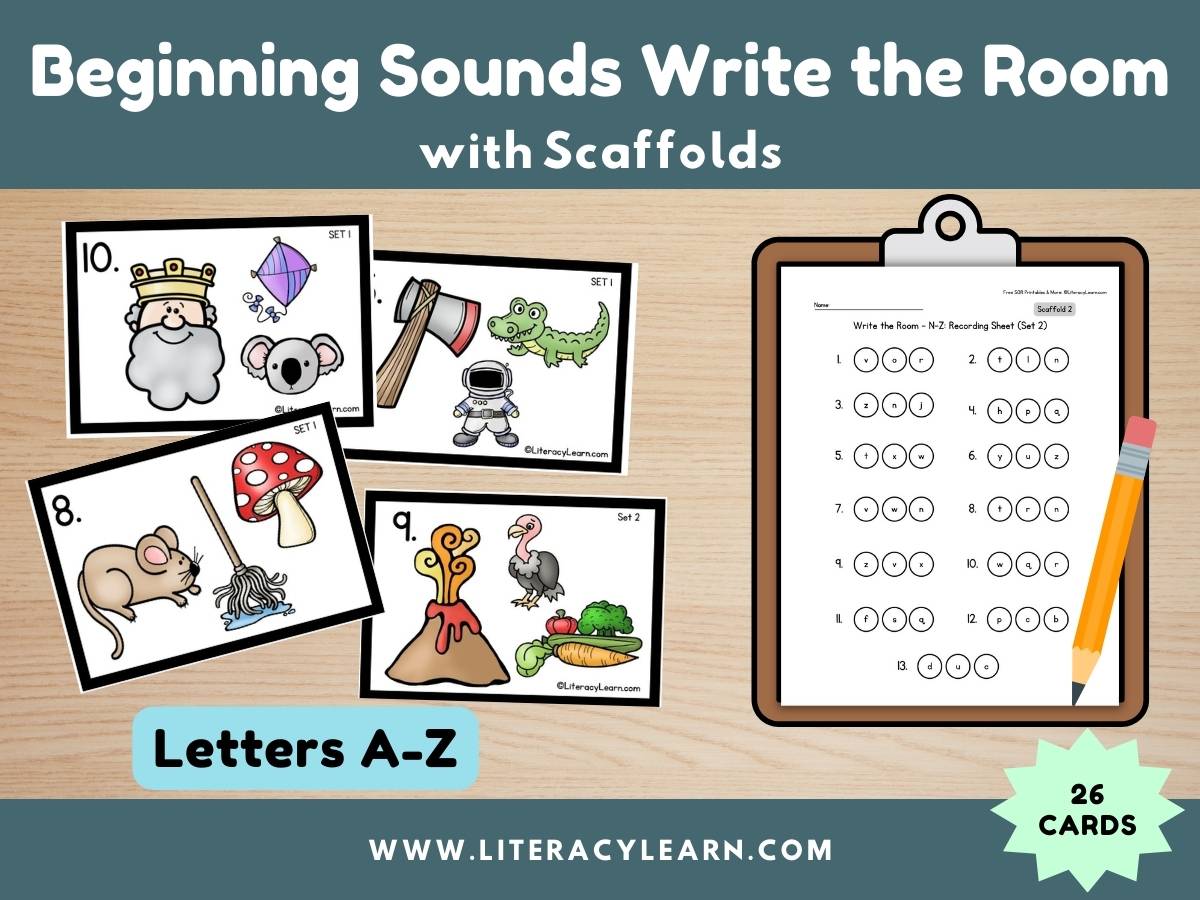 Write the Room: Beginning Sounds (A-Z) - Literacy Learn Unlimited