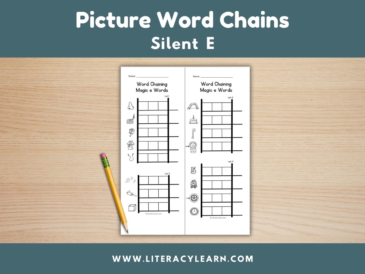 Picture Word Chains: VCe (Silent e) - Literacy Learn Unlimited