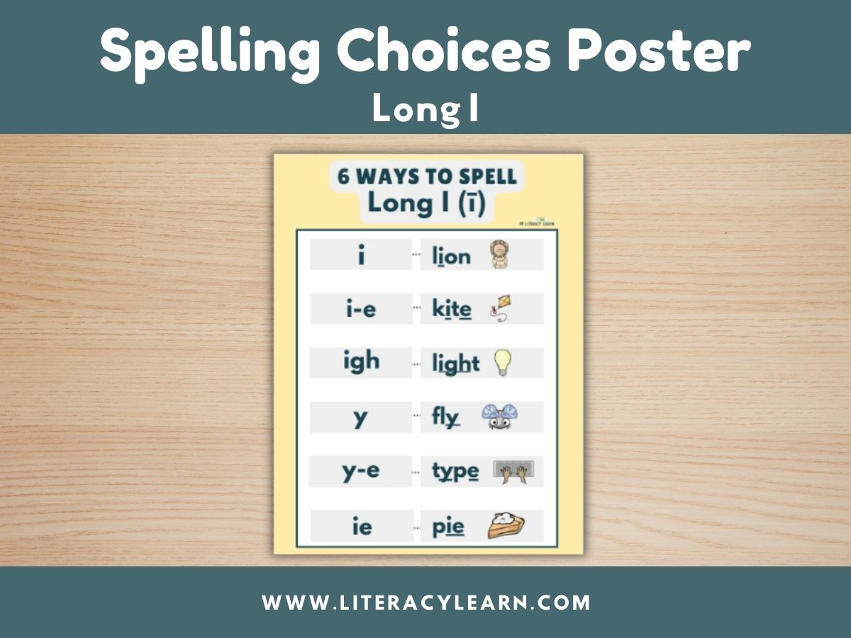 Spelling Choices Poster: Long I - Literacy Learn Unlimited