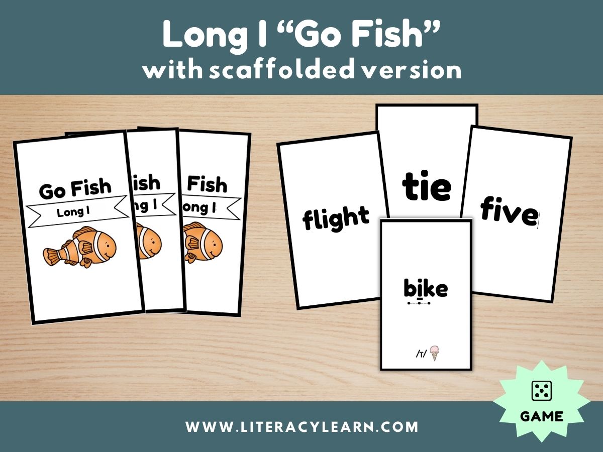 Phonics GO FISH Game: Long I (Two Versions) - Literacy Learn Unlimited