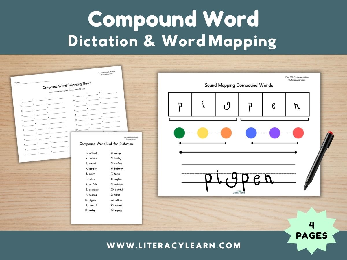 Compound Word Dictation and Word Mapping - Literacy Learn Unlimited