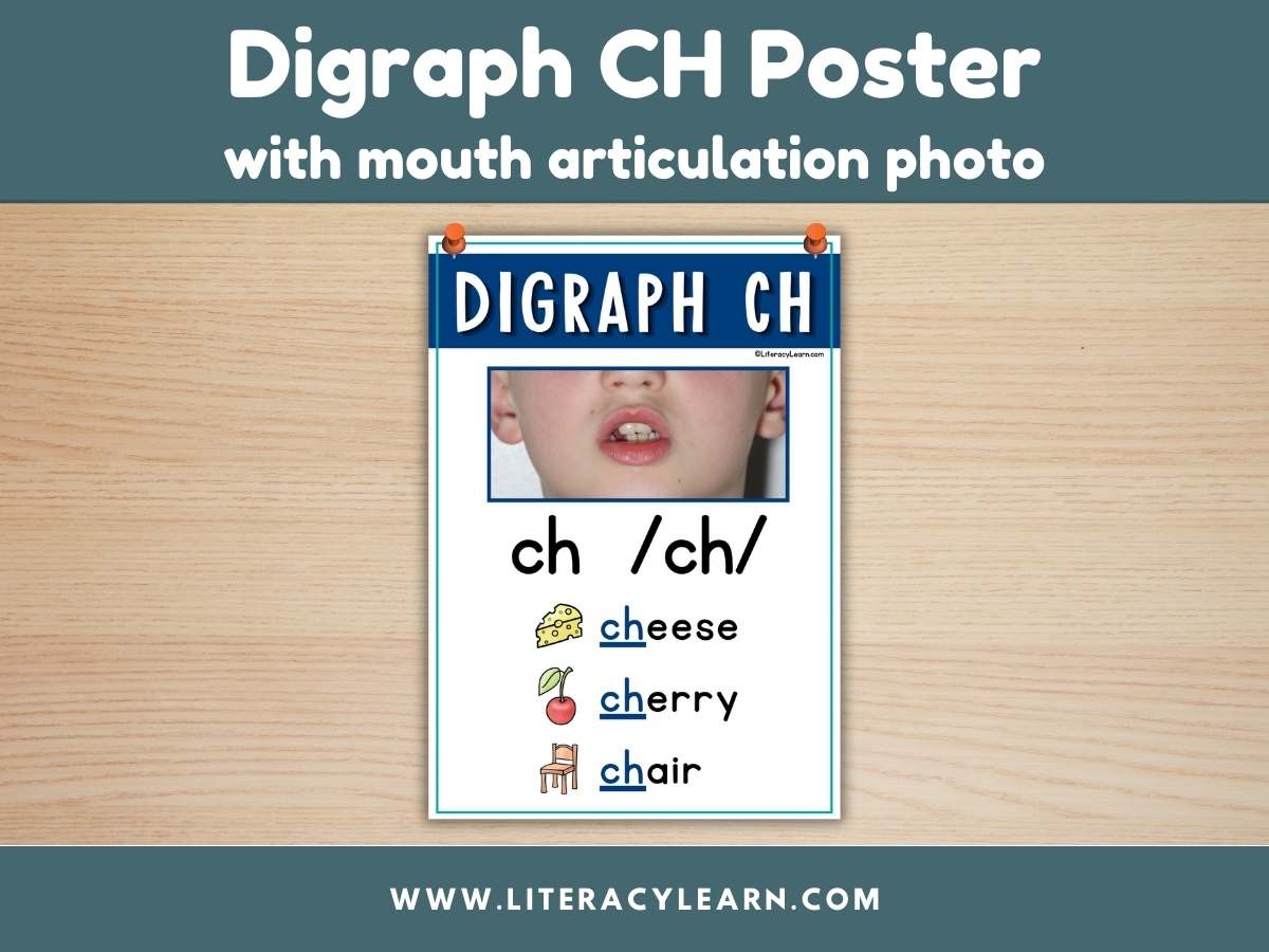 Digraph Poster: CH - Literacy Learn Unlimited