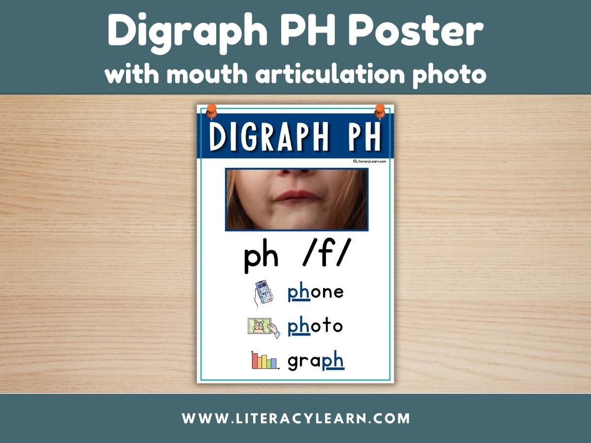 Digraph Poster: Ph - Literacy Learn Unlimited
