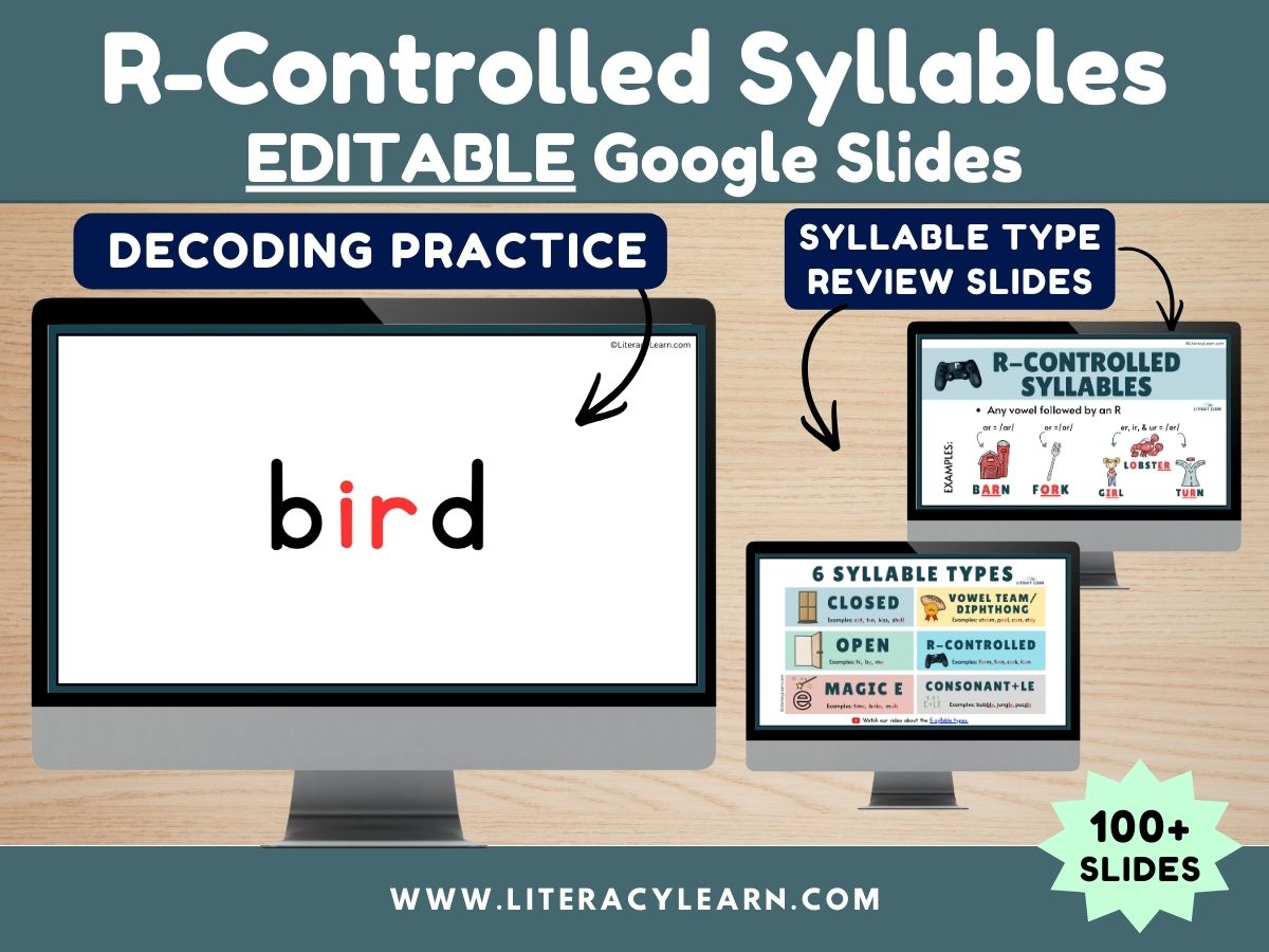 R-Controlled Syllable Type: Google Slides Decoding Practice - Literacy ...
